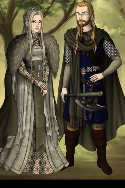 Skadi and Njord ~ by TheSakuraDoll